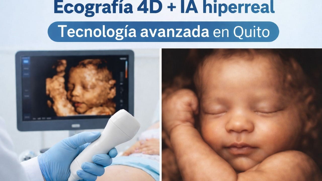 Ecografía 4D + IA hiperreal: cómo la tecnología mejora la imagen del bebé