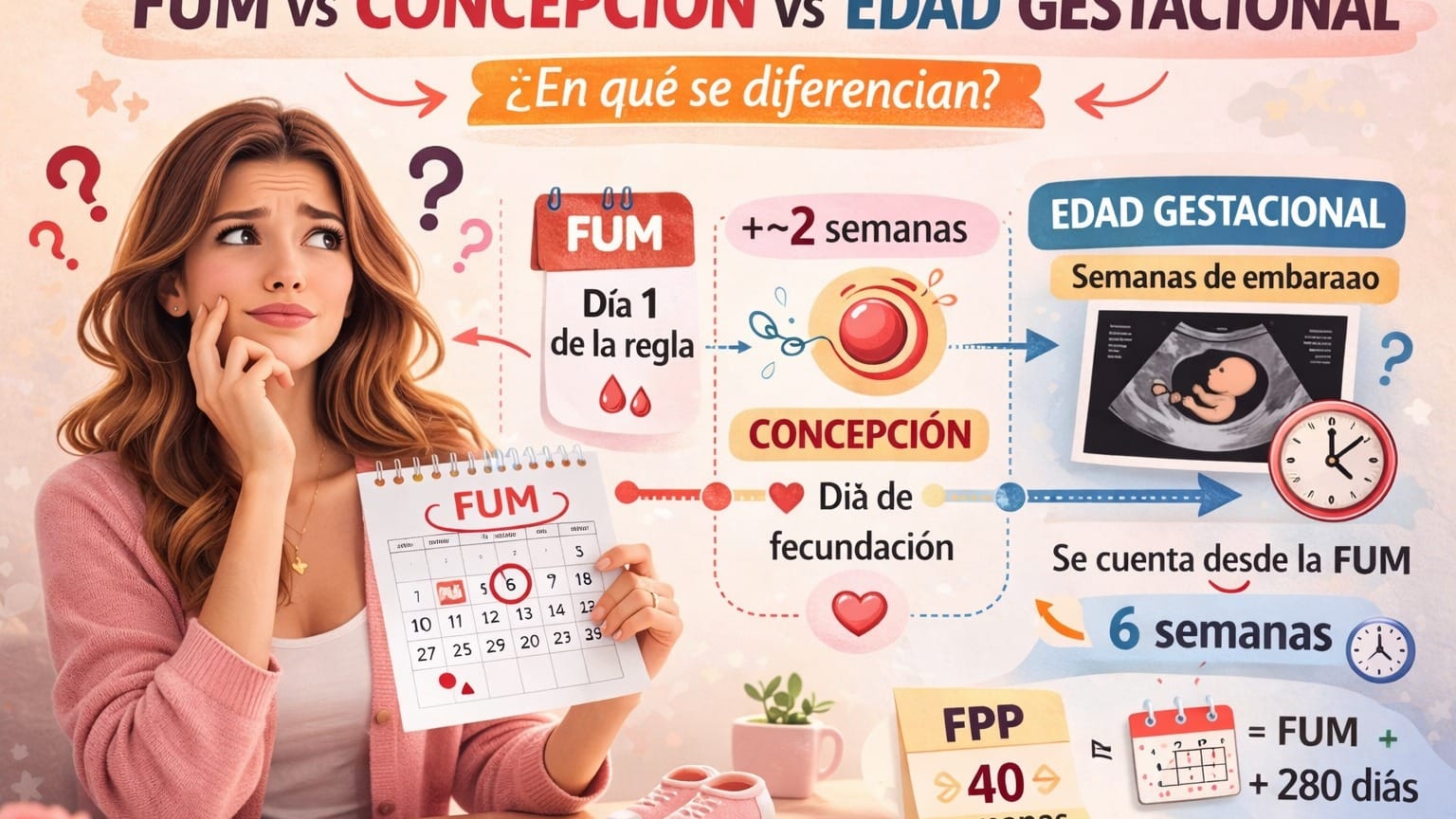 Fecha de concepción vs FUM vs edad gestacional: diferencias claras (y ...